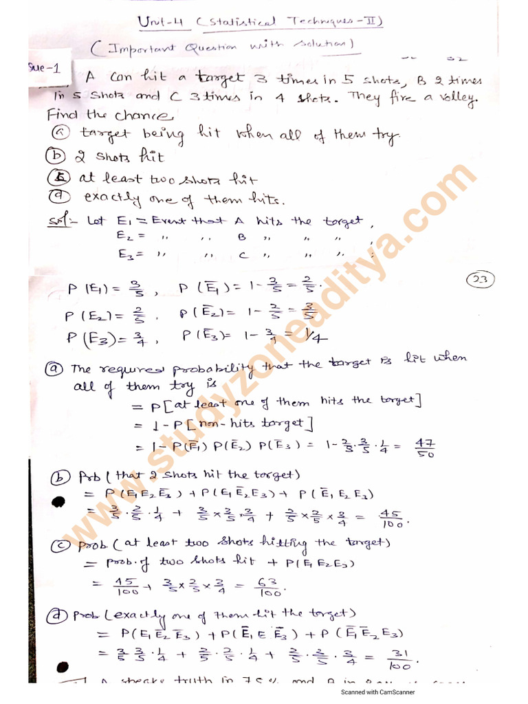 Maths, Unit-4, 18-Important Questions With ANS | PDF