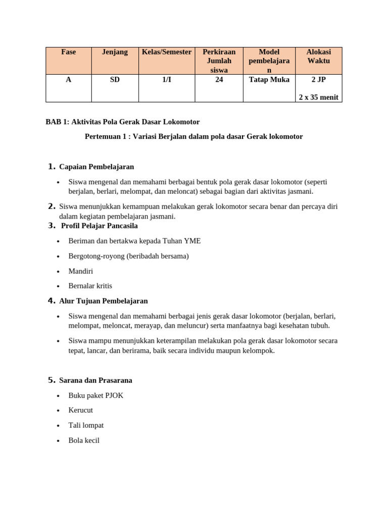Modul AJar Kelas 2 Semester Ganjil | PDF