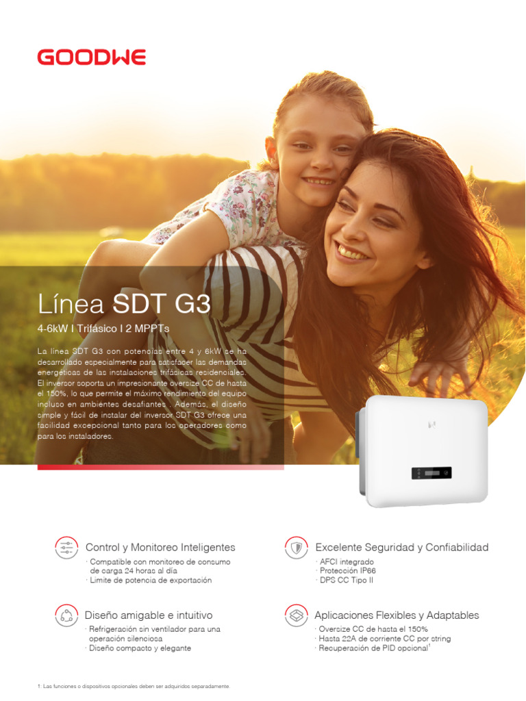 GW - SDT G3 4-6kW - Datasheet - LATAM-ES | PDF | Corriente continua | Electromagnetismo