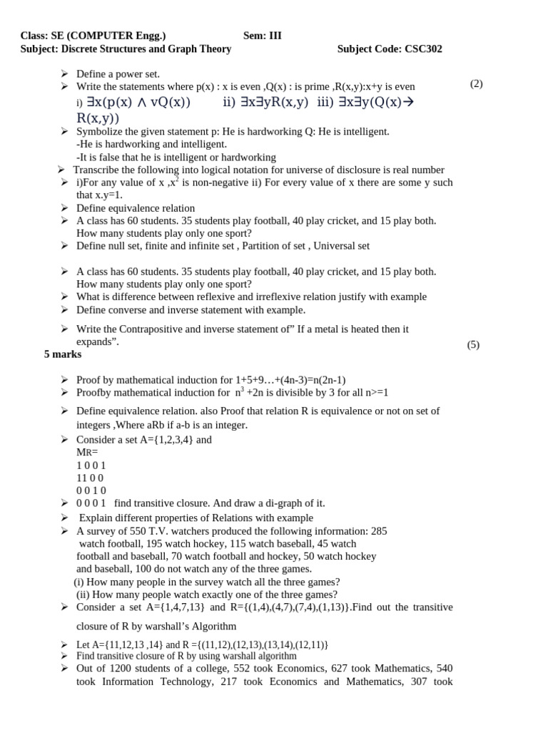 Discrete Subject and Graph Theory | PDF | Discrete Mathematics ...