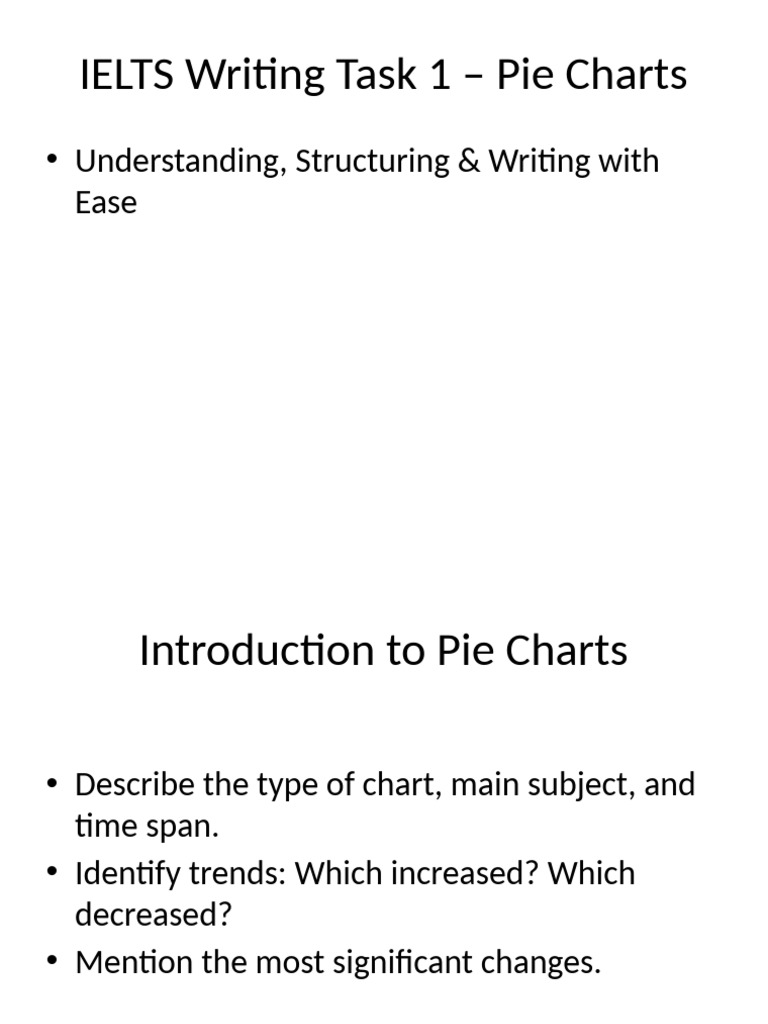IELTS Writing Task 1: Pie Chart Guide | PDF