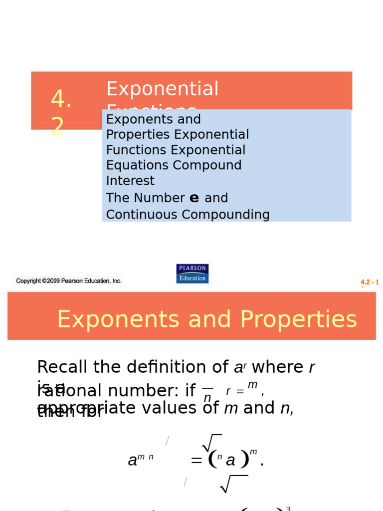 Exponential Function | PDF | Exponentiation | Exponential Function