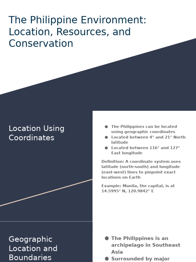 Philippine Environment: Resources & Conservation | PDF | Philippines ...
