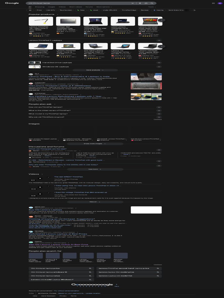 List of Old Lenovo ThinkPad Models | PDF | Lenovo | Consumer Electronics