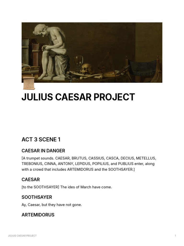 824f1ff5 Cc1a 4a7e A560 8b0874e906c7 Julius Caesar Project | PDF | Julius Caesar