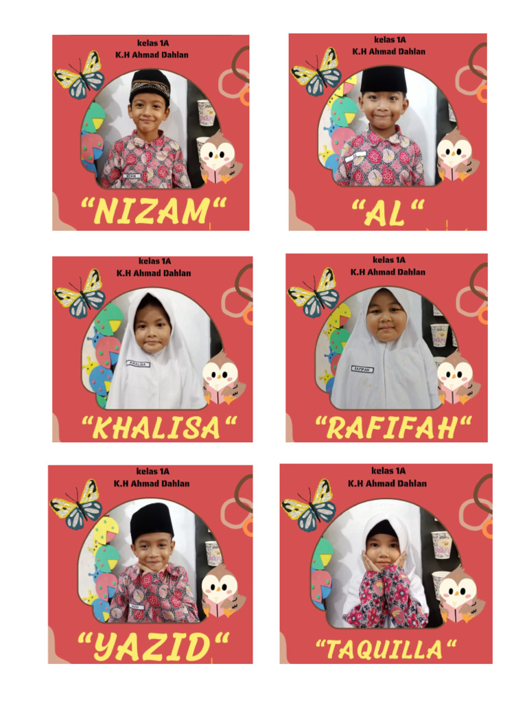 Bed Nama Kelas 1A | PDF