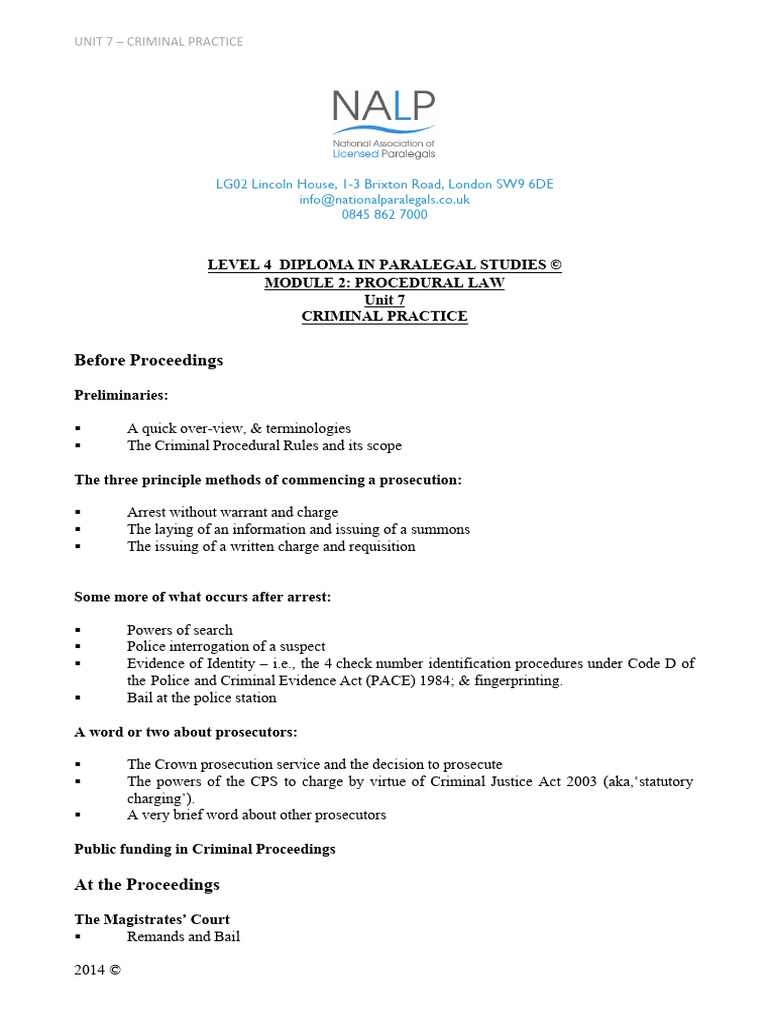 Overview of Criminal Practice Law | PDF | Arrest | Bail