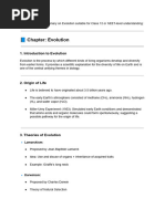 Evolution Notes Class 12 | PDF | Evolution | Natural Selection