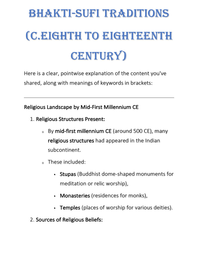 BhAKTI Movement Chapter 2 | PDF | Bhakti | Hindu Deities