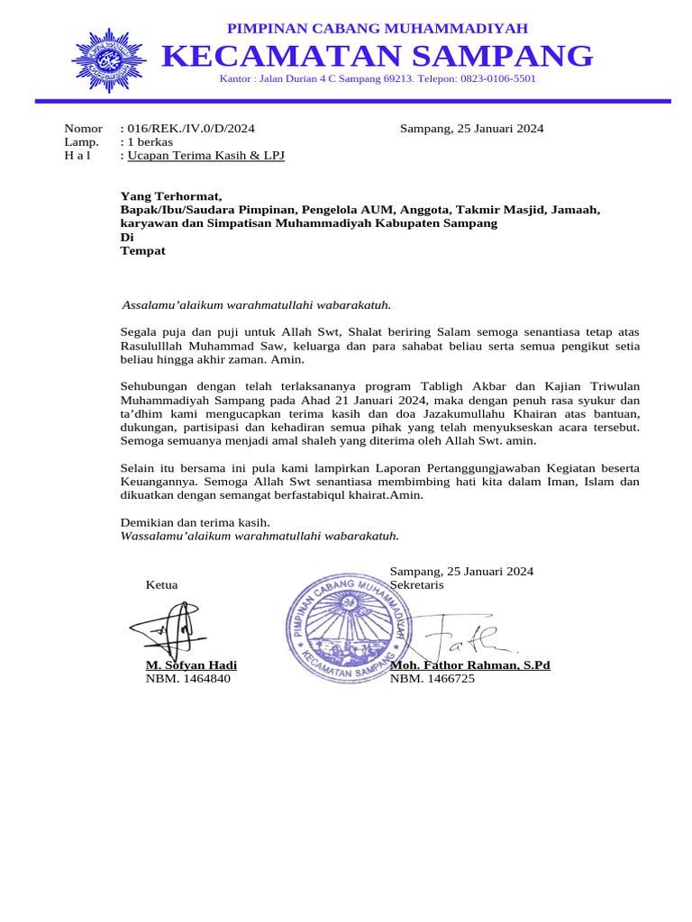 Undangan Pengajian Ahad Pagi | PDF