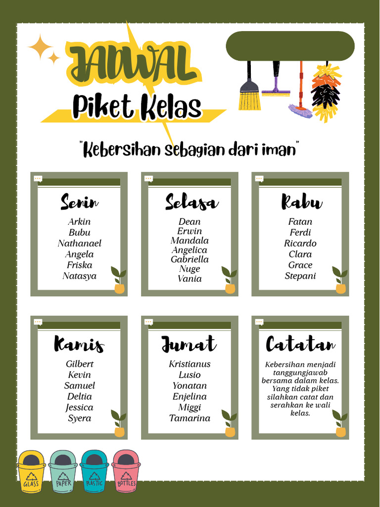 Jadwal Pikel Kelas 7C | PDF