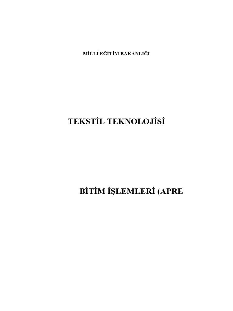 Temel Bitim Islemleri (Apre) | PDF