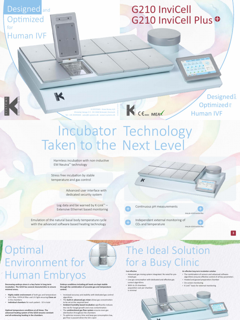 G210 InviCell IVF Incubator System | PDF | Sensor | Carbon Dioxide