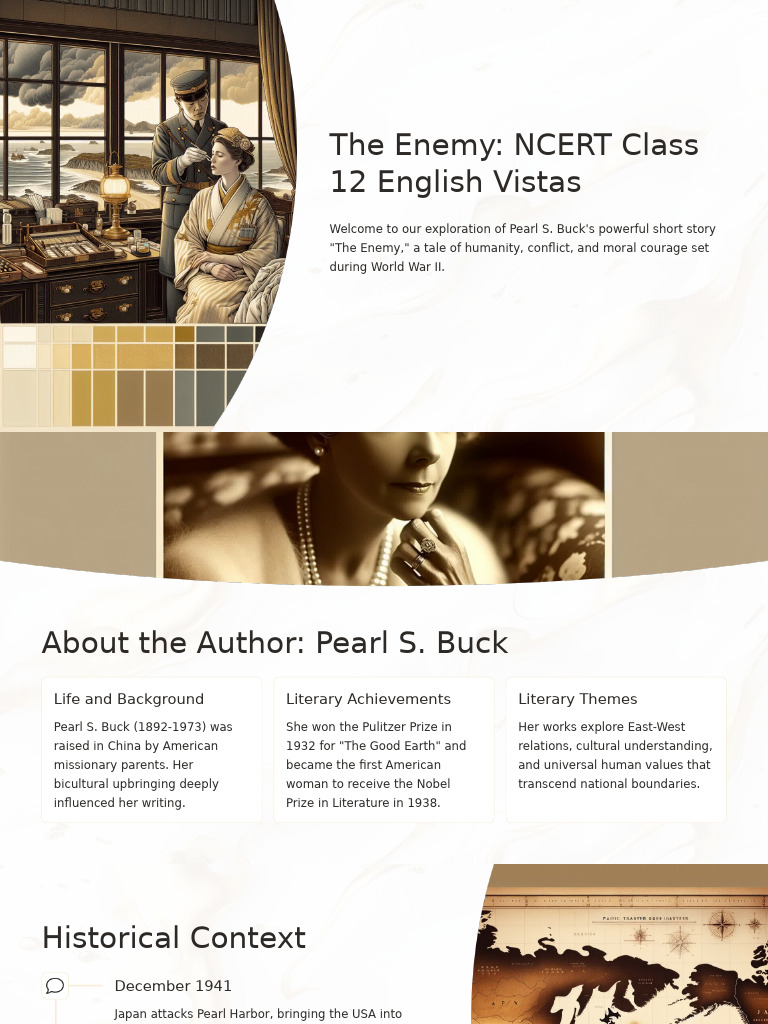 Themes in "The Enemy" by Pearl S. Buck | PDF | Narrative | Conscience