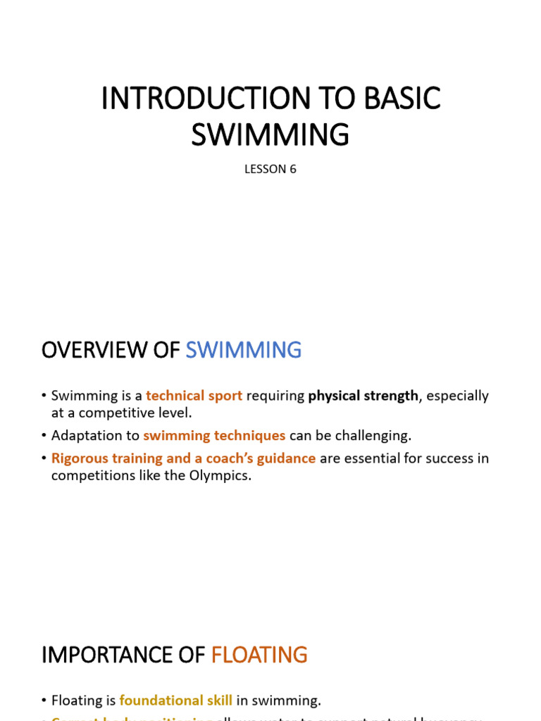 Essential Swimming Techniques and Warm-Ups | PDF | Arm | Swimming