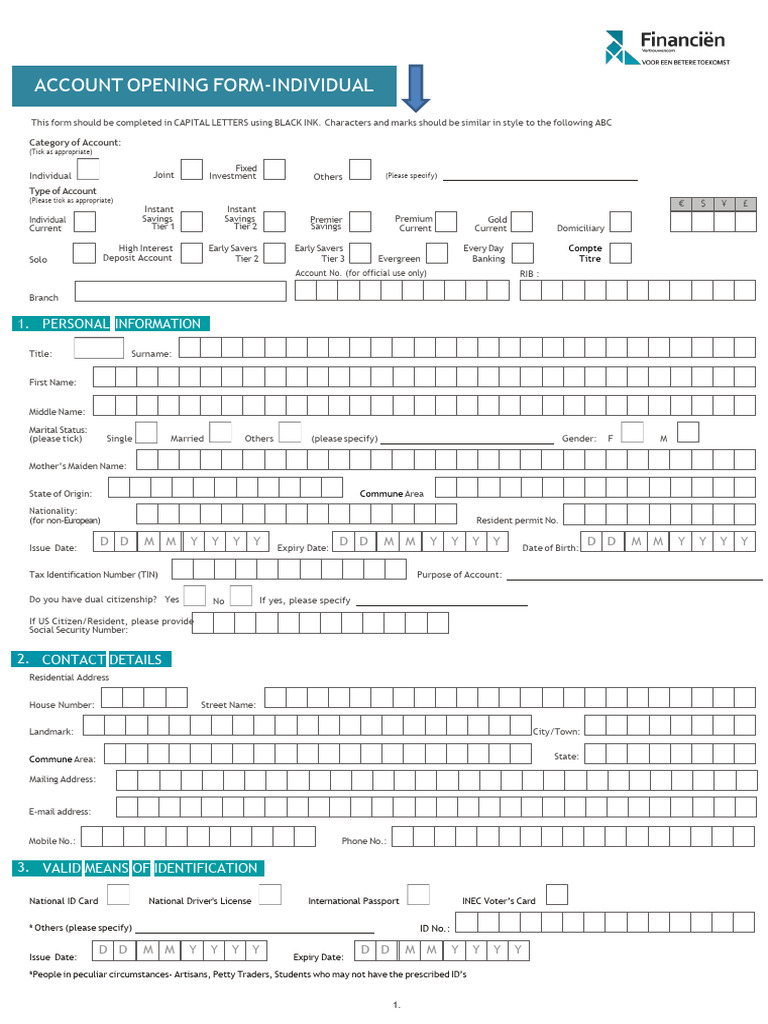 Account Opening Form (Personal) | PDF | Transaction Account | Overdraft
