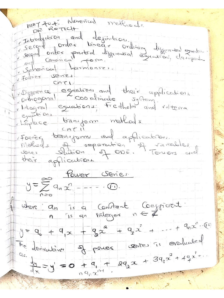 Mat404 Numerical Analysis 1 Pdf