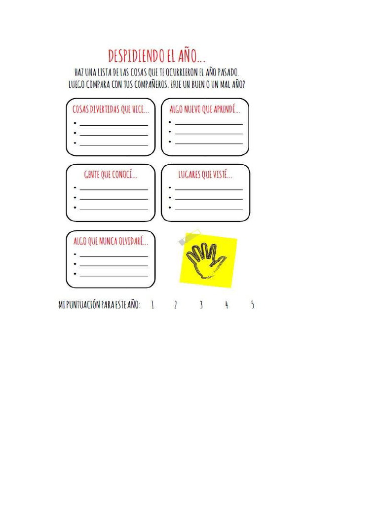 Actividad Fin de Año | PDF