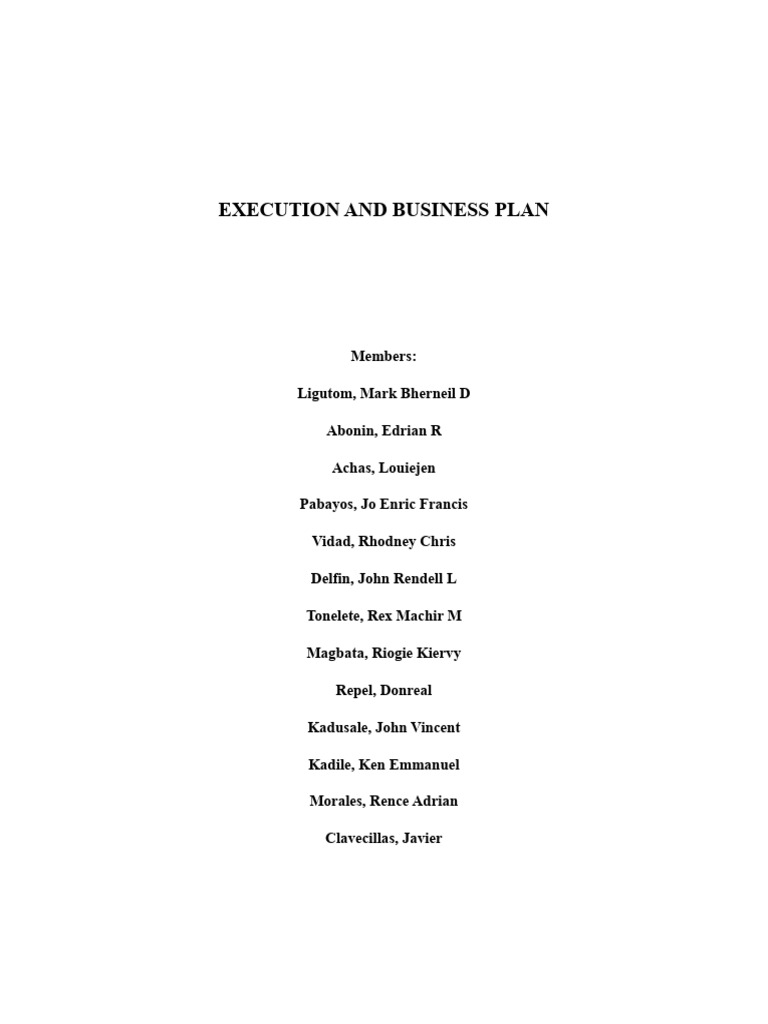 Business Execution and Planning Guide | PDF | Startup Company | Small ...