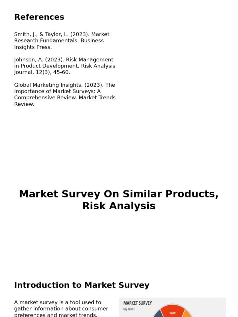Tej (NPD) Market Survey On Similar Products, Risk Analysis | PDF ...
