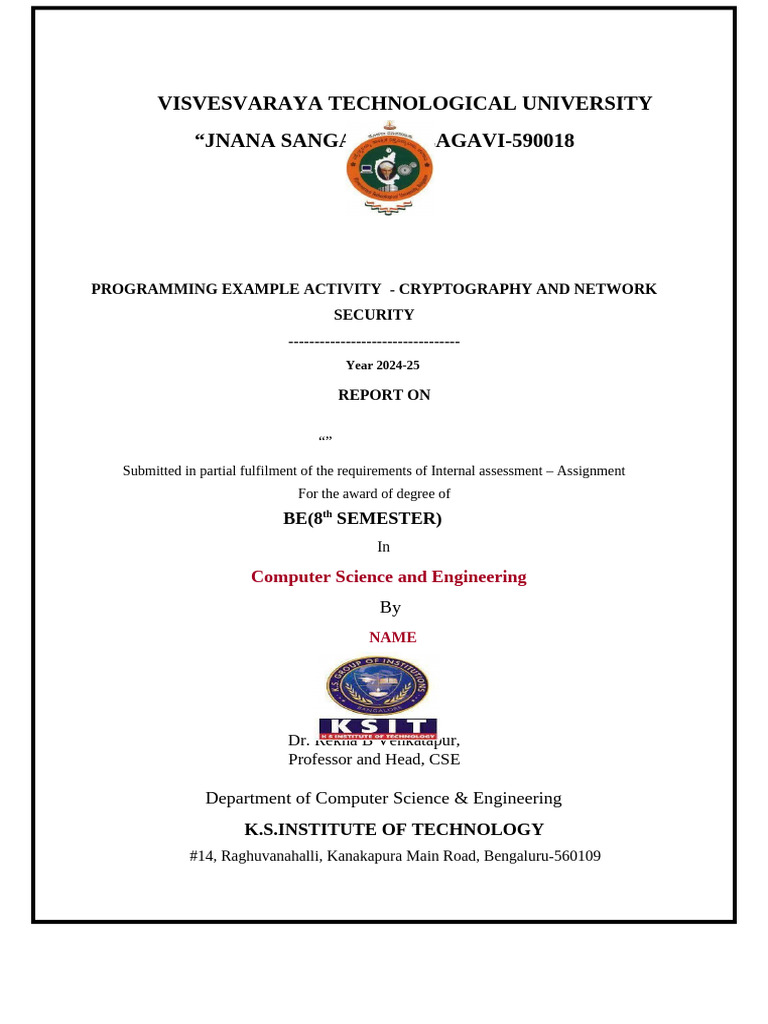 GD College Assignment Front Page Template | PDF | Computer Science ...