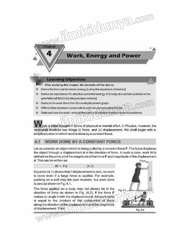 11th Class Physics New Syllabus Book 2025 Chapter 4 | PDF