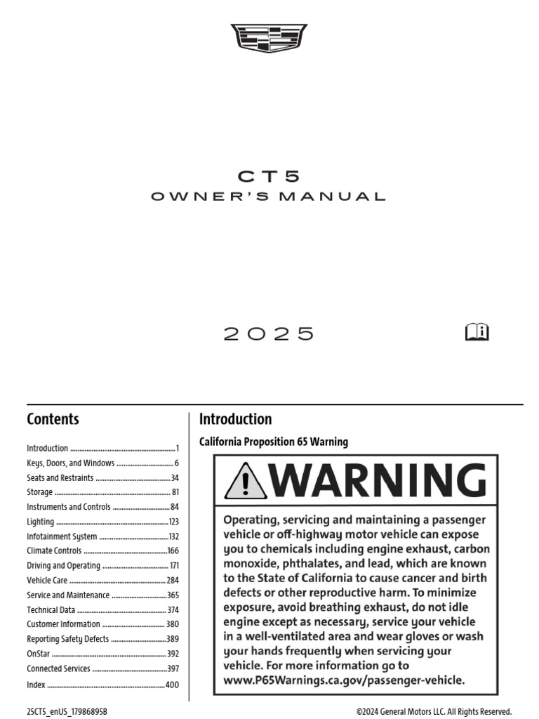 Cadillac CT5 - 2025 | PDF | Vehicle Industry | Vehicles