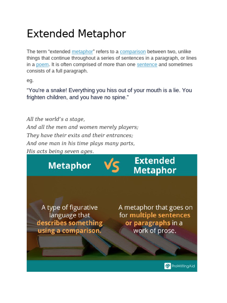 Extended Metaphor | PDF