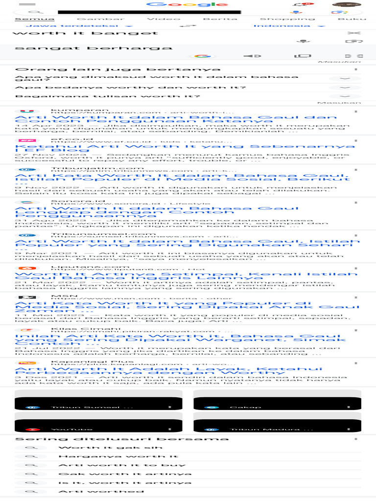 Worth It Banget Artinya - Penelusuran Google | PDF