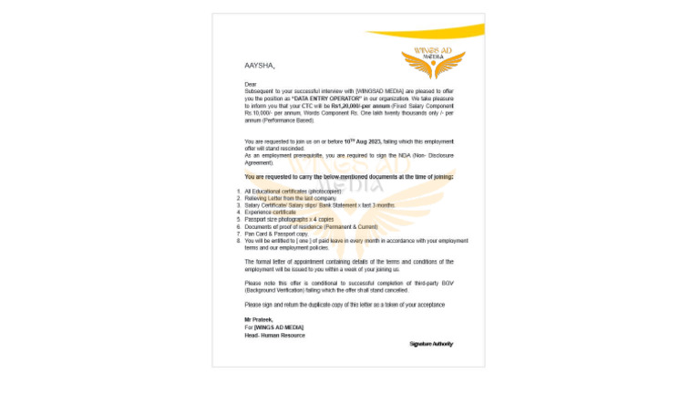 Offer Final | PDF
