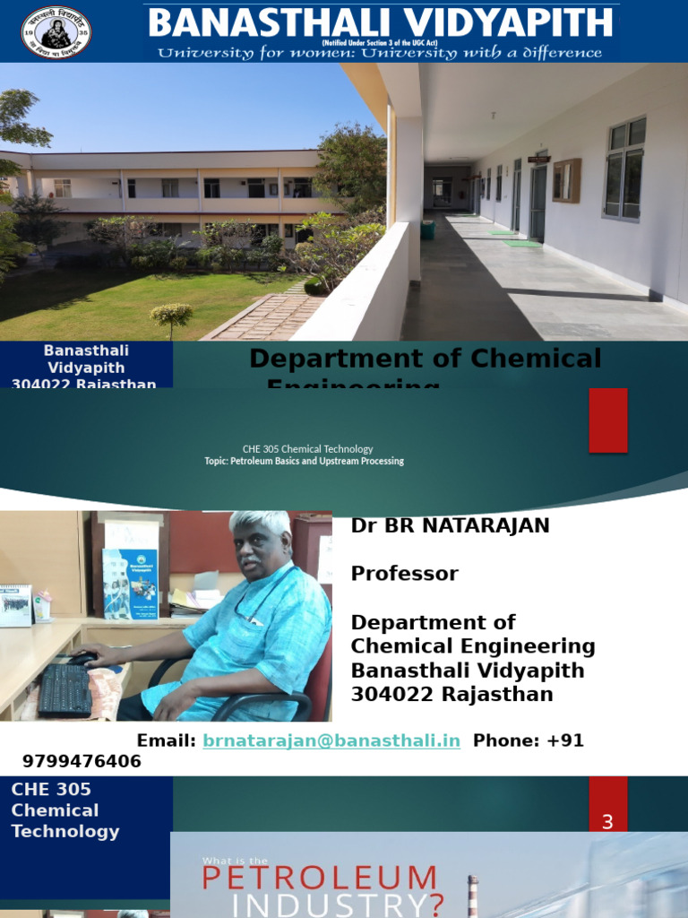 CHE 305 CT T15 Petroleum Basics and Upstream Processing | PDF ...