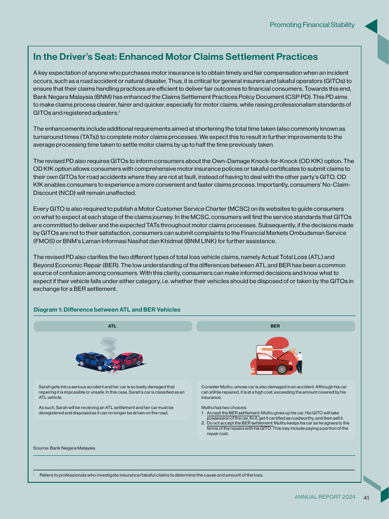 In The Driver's Seat: Enhanced Motor Claims Settlement Practices (BNM ...