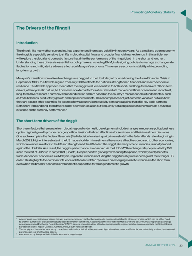 BNM Annual Report 2024: Ringgit Analysis | PDF | Exchange Rate ...