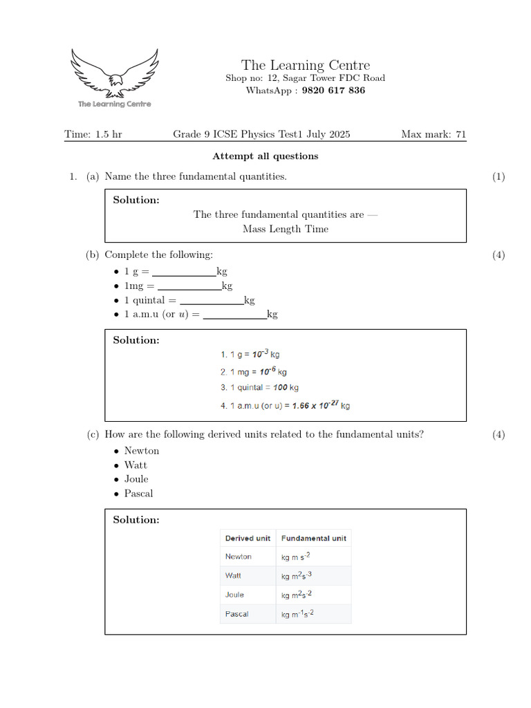 Kinematics Concepts for Grade 9 Physics | PDF | Pendulum | Acceleration