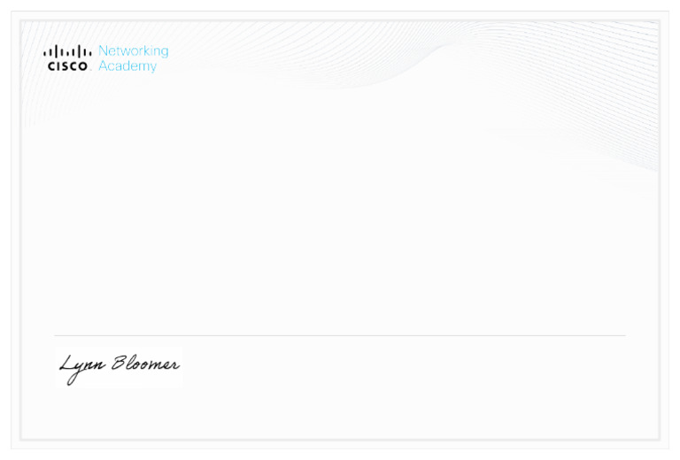 CCNA Switching Routing and Wireless Essentials Certificate Simonchembeu ...