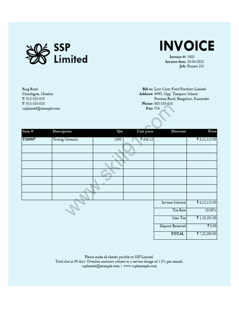 Expenses OE - Invoice (SSPL) | PDF | Invoice | Business Documents