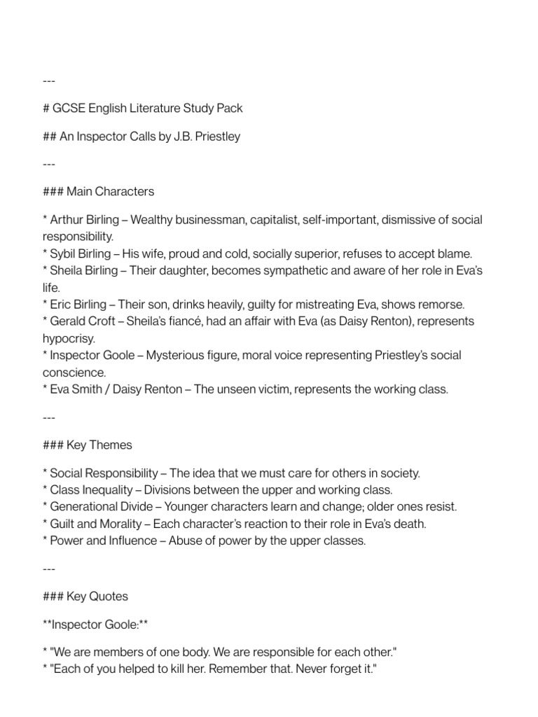 Cheatsheet English Literature | PDF