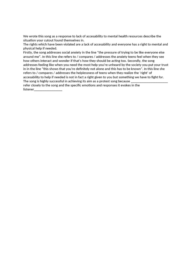 Protest Song | PDF