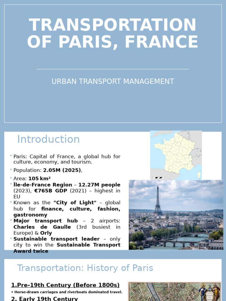 Paris Population and Transport by 2025 | PDF | Paris | Rapid Transit