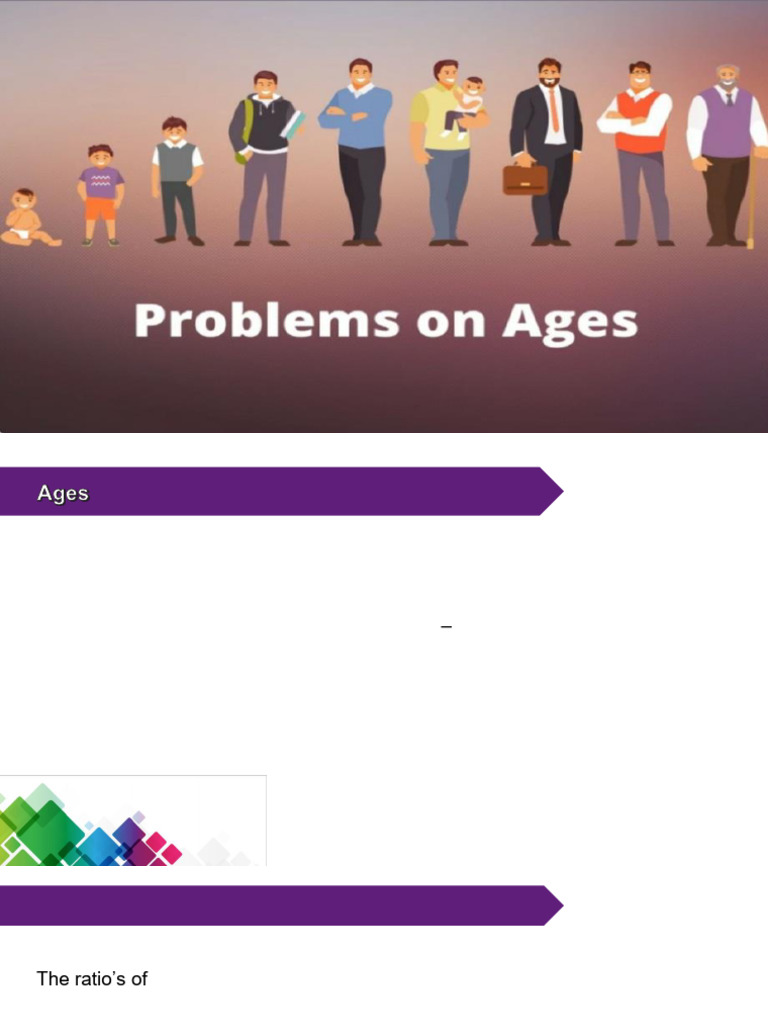 Age Ratios and Present Ages Analysis | PDF