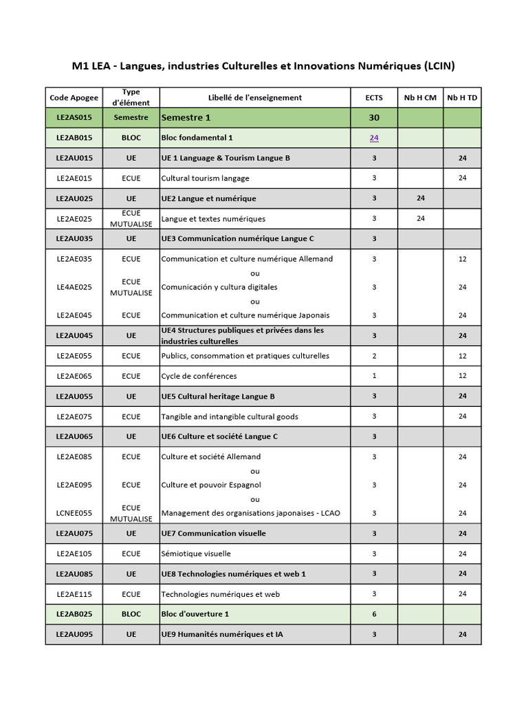 Master LCIN : Langues et Numérique | PDF | Multimédia | Communication ...