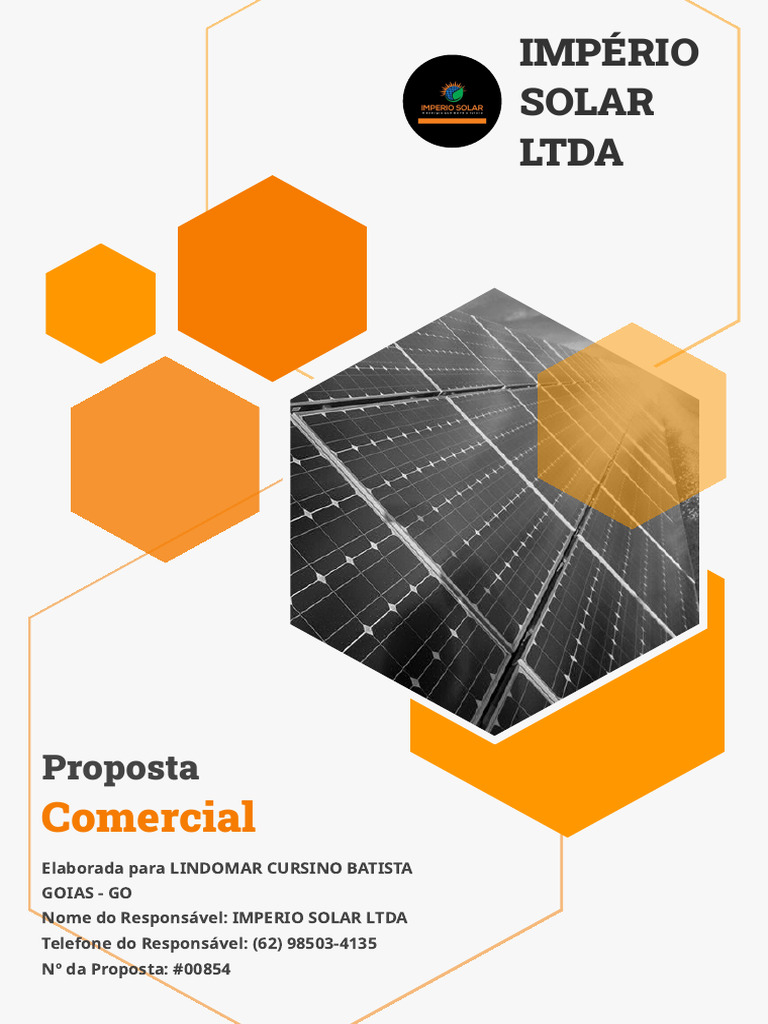 Proposta de Energia Solar Fotovoltaica - LINDOMAR | PDF | Fotovoltaica
