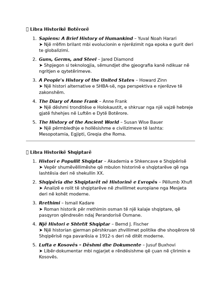 ? Libra Historikë Botërorë | PDF
