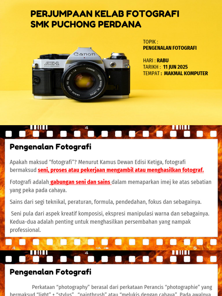 Pengenalan dan Sejarah Fotografi | PDF