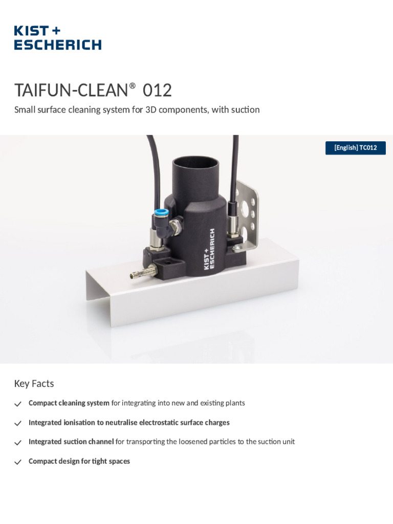 Kist Escherich Taifun Clean 012 | PDF | Electrostatic Discharge