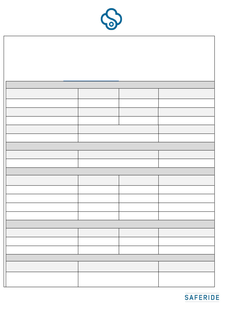 SafeRide Accident Incident Report Form Template | PDF | Accidents ...