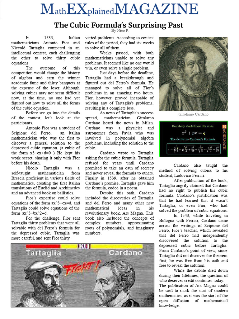 Cubic Formula Beef Is Crazy Yyy | PDF | Mathematics | Algebra