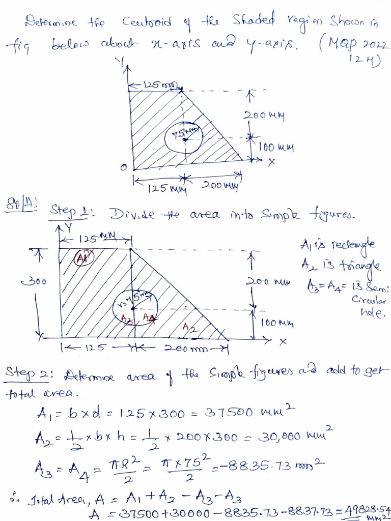 25 - Notes-Module-4 Centroid-1 | PDF
