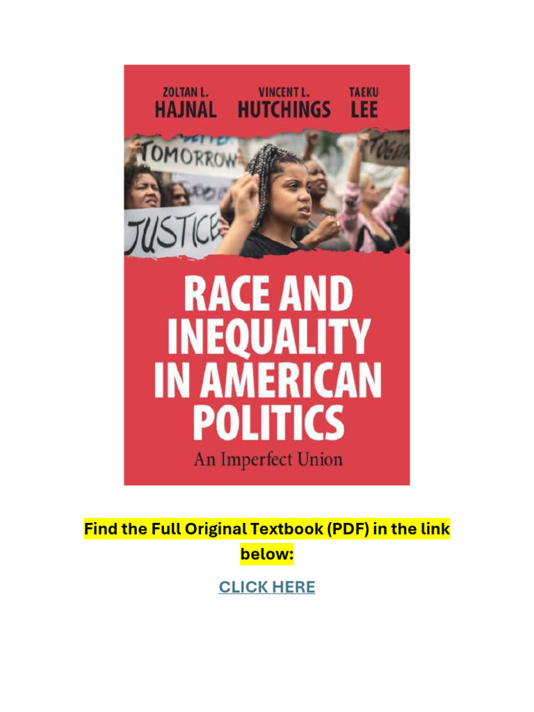 Race and Inequality in American Politics | PDF | Poverty & Homelessness ...
