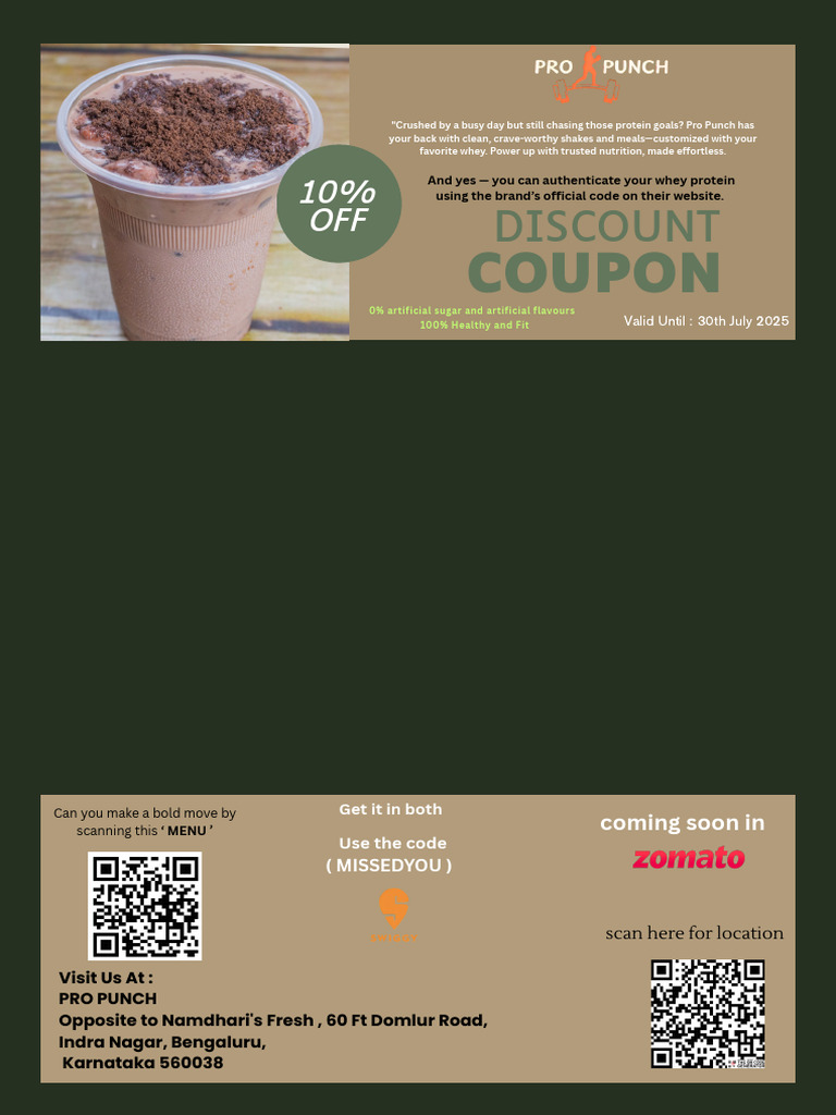Green and White Simple Food Voucher Coupon | PDF